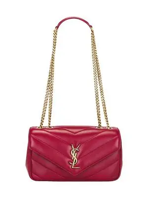 Saint Laurent Loulou Chain Bag - Deeply Red