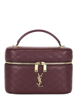 Saint Laurent Large Gaby Vanity Bag - Hot Wine