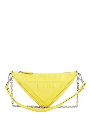 Prada Mini Triangle Shoulder Bag - Yellow