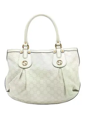 Gucci 2016-2025 Sima Scarlett Tote Bag - White