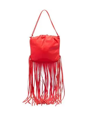 BOTTEGA VENETA Nappa The Fringe Pouch Shoulder Bag