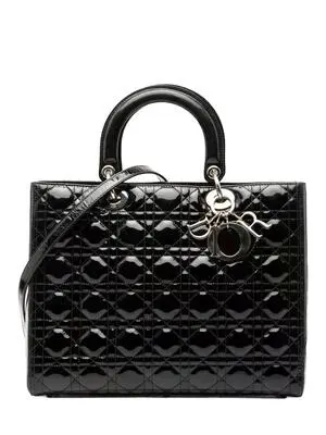 Dior 2010 Large Cannage Lady Satchel - Black