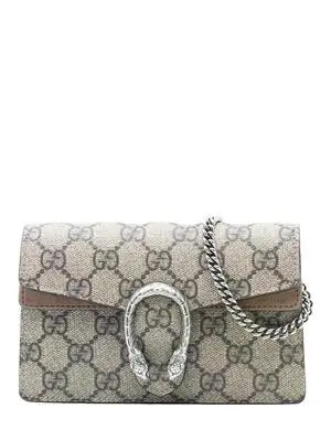 Gucci Mini Gg Supreme Dionysus Crossbody Bag - Brown