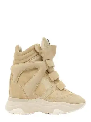 Isabel Marant Balskee Suede Sneakers - Beige