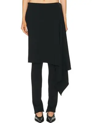 Attico Skirt Legging Pant - Black
