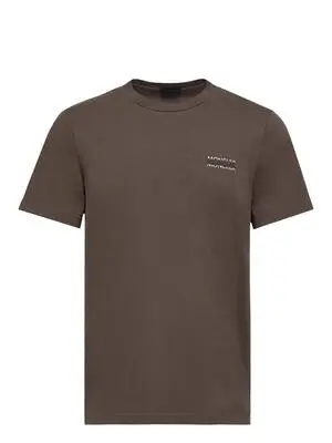Moncler Logo Cotton Jersey T-shirt - Brown