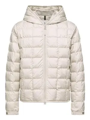 Moncler Tahrir Square-quilted Hooded Down Jacket - Beige