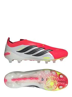 Adidas Predator Elite Laceless Artificial Ground Soccer Cleats - Lucid Red / Core Black / Cloud White