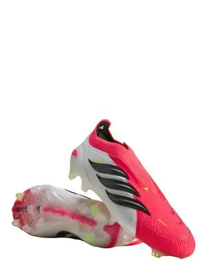 Adidas Predator Elite Laceless Firm Ground Soccer Cleats - Lucid Red / Core Black / Cloud White