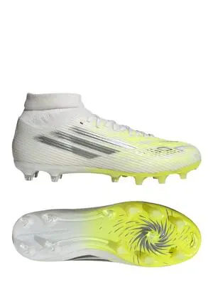Adidas F50 Sparkfusion League Soccer Cleats - Cloud White / Iron Metallic / Hi-res Yellow