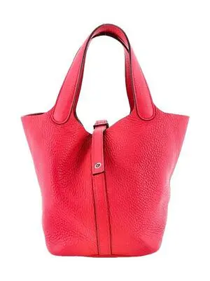 HERMES Pm Picotin Lock Bag Clemence - Pink