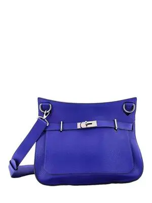 HERMES Jypsiere 34 Bag Clemence - Blue