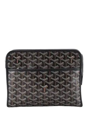 GOYARD Jouvence Toiletry Pouch Coated Canvas - Black
