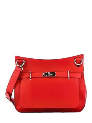 HERMES 34 Jypsiere Bag Clemence - Red