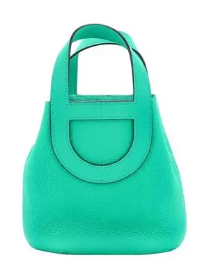 HERMES 18 In-the-loop Bag Clemence With Swift - Green