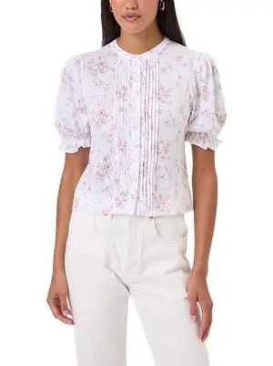 GOLDIE LEWINTER Meadow Floral Print Blouse - Cherry Blossom
