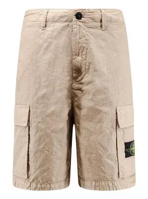 Stone Island Nylon Cargo Shorts - Beige