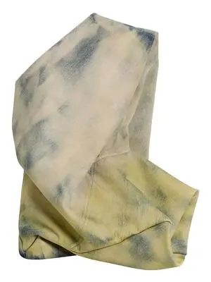Rick Owens One-shoulder Draped Printed Denim Top - Light Denim