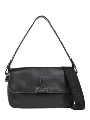 Off-White Binder Leather Shoulder Bag - Black