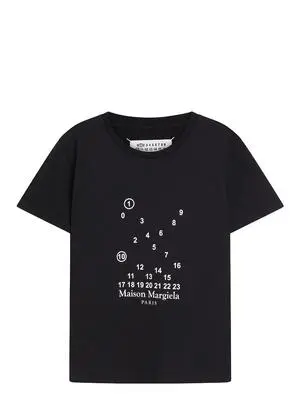 MAISON MARGIELA Printed Cotton-jersey T-shirt - Black