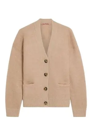 Acne Studios Brushed Knitted Cardigan - Beige