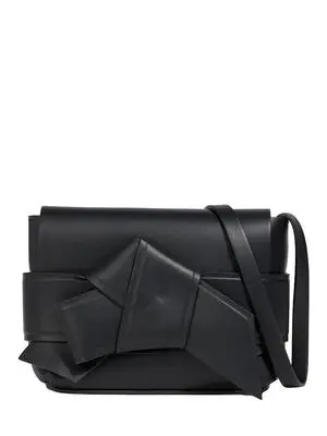 Acne Studios Musubi Knotted Leather Shoulder Bag - Black