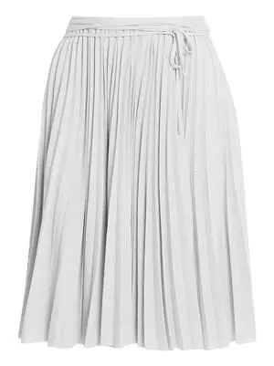 Proenza Schouler Margo Pleated Knitted Skirt - Light Gray