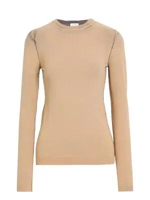 Acne Studios Cutout Stretch-jersey Top - Beige