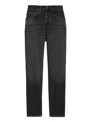 Acne Studios Cropped Slim-leg High-rise Jeans - Black