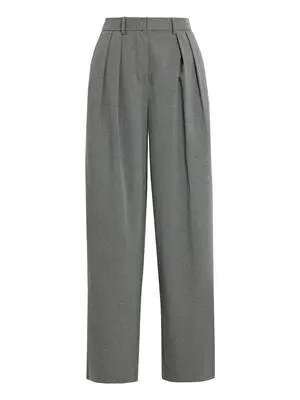 Proenza Schouler Eleanor Flannel Wide-leg Trousers - Gray