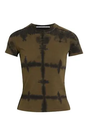 Proenza Schouler Brewer Tie-dyed Jersey T-shirt - Army Green