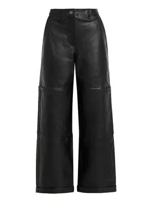 Proenza Schouler Mason Leather Cargo Pants - Black