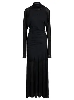 Proenza Schouler Draped Crepe-jersey Maxi Dress - Black