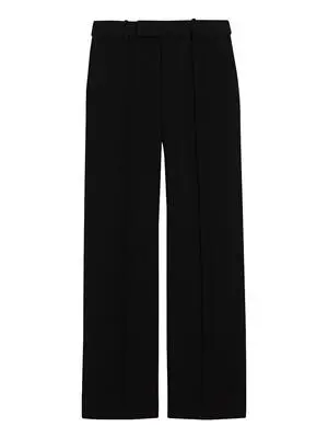 Proenza Schouler Weyes Crepe Straight-leg Pants - Black