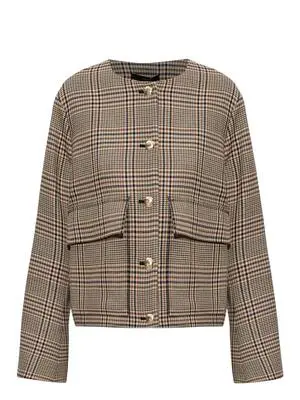 Paul Smith Checked Pattern Blazer Brown