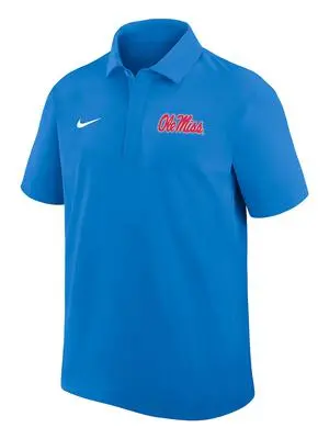 Nike Ole Miss Rebels Woven Polo - Blue