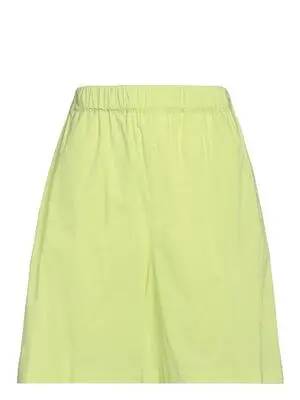Liviana Conti Woven Solid Color Shorts - Green