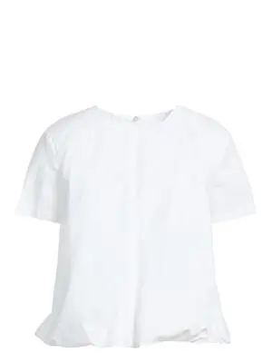 SOALLURE Cotton Poplin Top - White