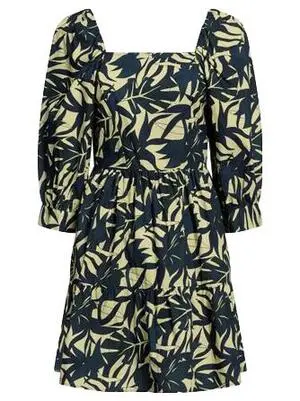Ba&sh Mini Dress With Floral Print - Navy