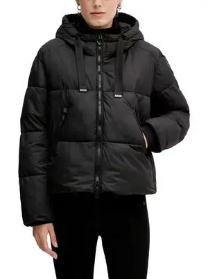 Geox Spherica Hooded Puffer Jacket - Black