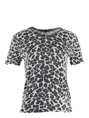 Maje Animal-print T-shirt - Grey