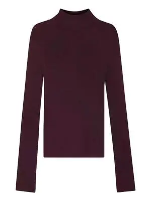 BOSS Ribbed-knit Sweater - Purple