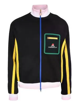 Casablanca Spray Rib Track Jacket - Black