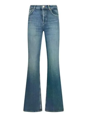 Liu Jo Stone-wash Flared Jeans - Blue