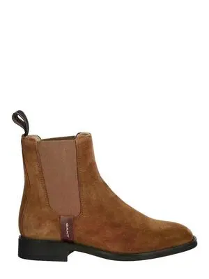 Gant Fayy Elasticated Suede Boots - Brown