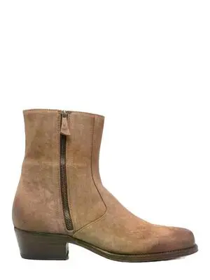 CENERE GB Zip-up Boots - Brown