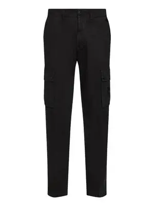 Stone Island Logo-patch Trousers - Black