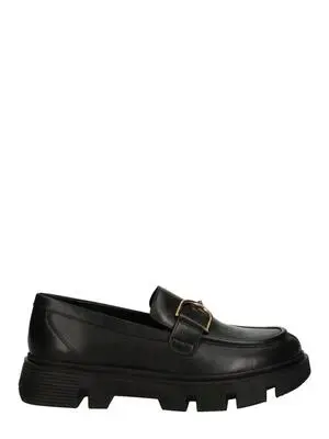 Geox Vilde Buckle Loafers - Black