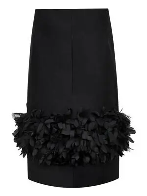 TOTEME Petal Panel Midi Skirt - Black
