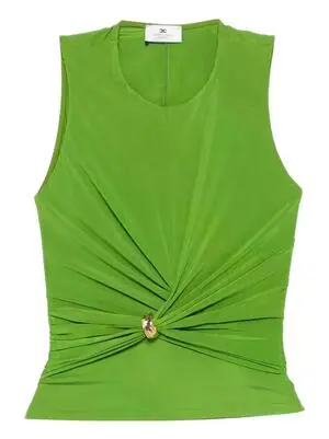 Elisabetta Franchi Jewel-detail Top - Green
